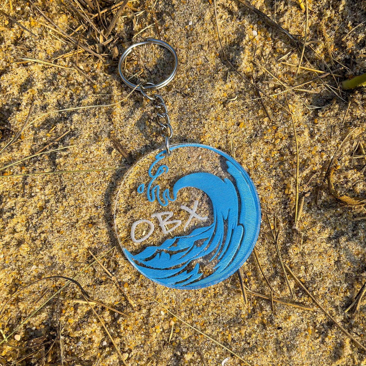 OBX Wave Keychain – OUTER BANKS GIFTS