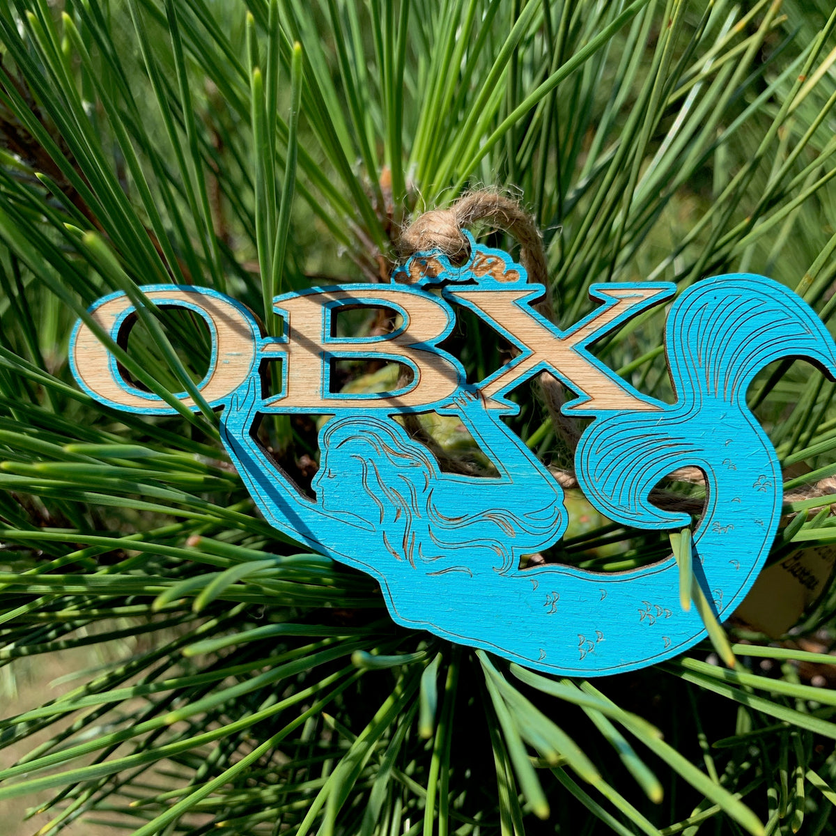OBX MERMAID WOODEN CHRISTMAS ORNAMENT | Outer Banks Gifts – OUTER BANKS ...
