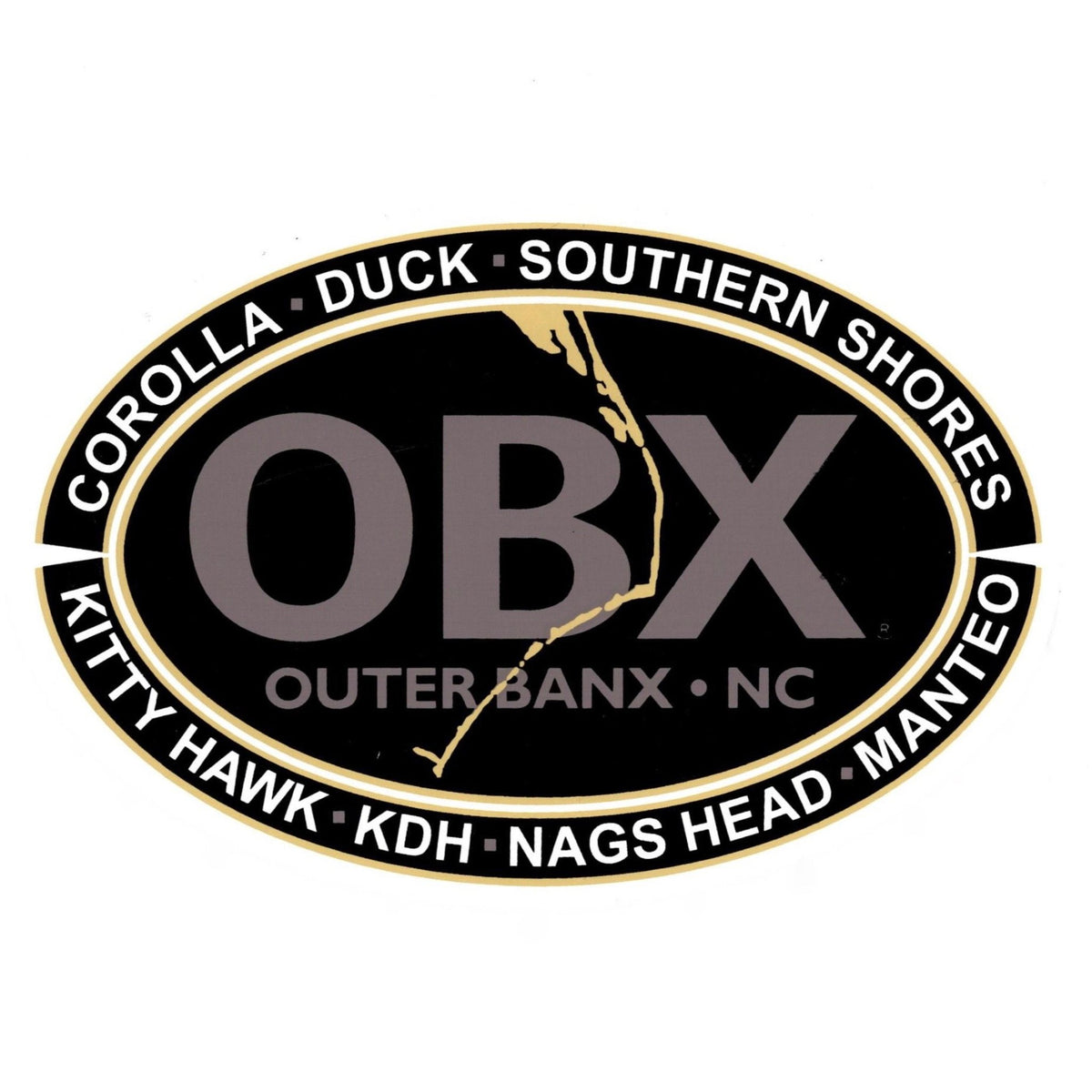 OBX STICKER | Outer Banks Gifts from Beach Treasures in Duck – OUTER ...